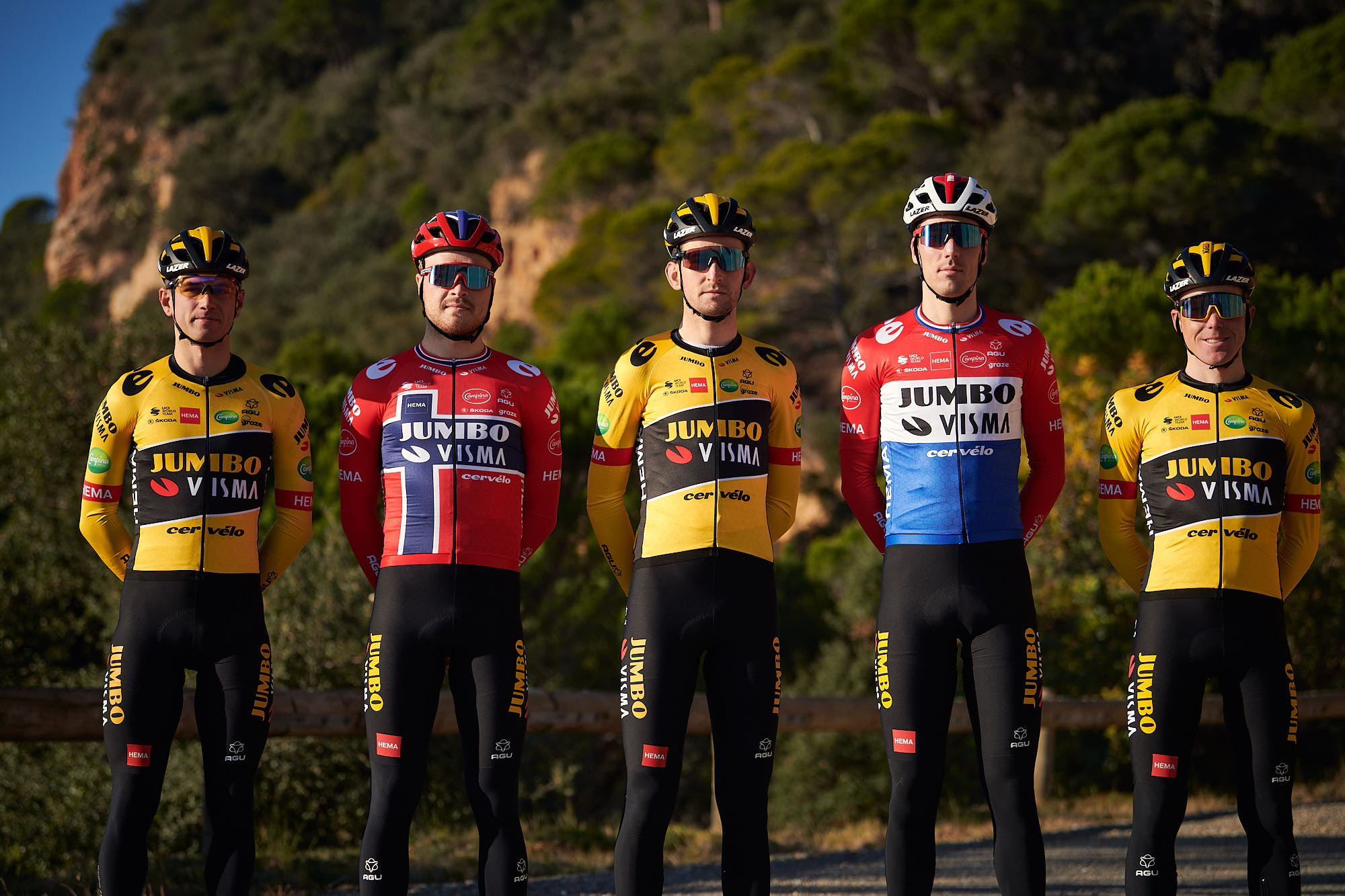 Team Jumbo-Visma // 2022 kit shoot in Girona
